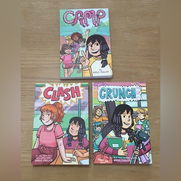 Other | Graphic Novel Set Of 3 Books Camp Clash Crunch By Kayla Miller ...